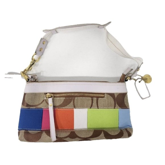 Coach | Bags | Vintage Coach 856 Monogram Signature C Patchwork Mini Bag Shoulder Bag Purse ...